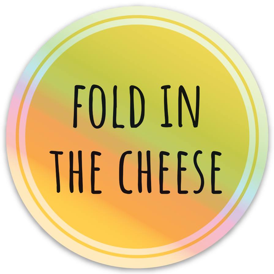 Fold in the Cheese Holographic Sticker – R is for Robo